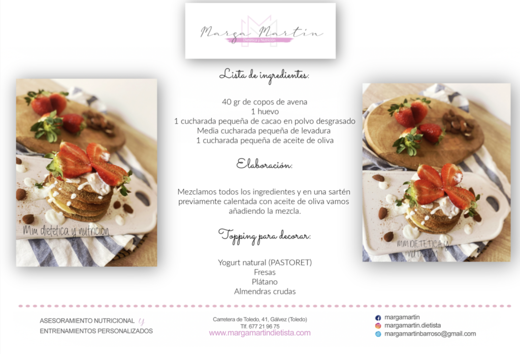 Tortitas de Avena – Marga Martin